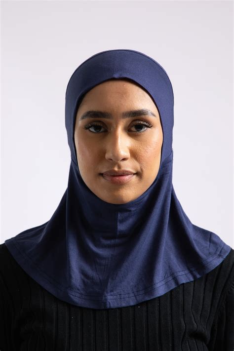 Buy Navy Full Coverage Cap Online Hayah Al Muslimah Effortless Style And Comfort