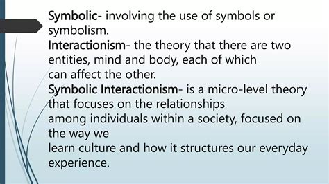 3 Symbolic Interactionism Pptx