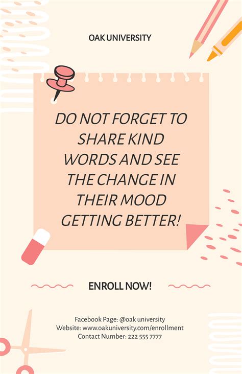Free Elementary Classroom Poster Template To Edit Online