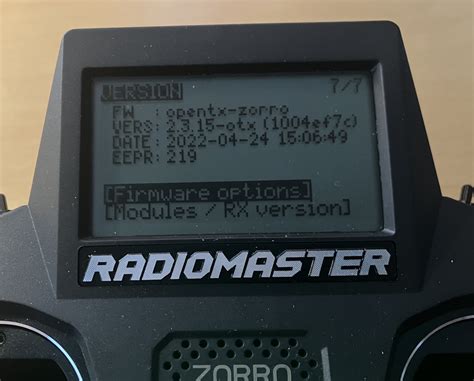 Elrs 31x Model Match Not Working Receiver No Is Always Zero · Issue 9003 · Opentxopentx