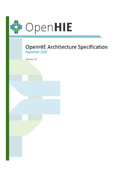 openhie specification release 3 0 pdf source code json
