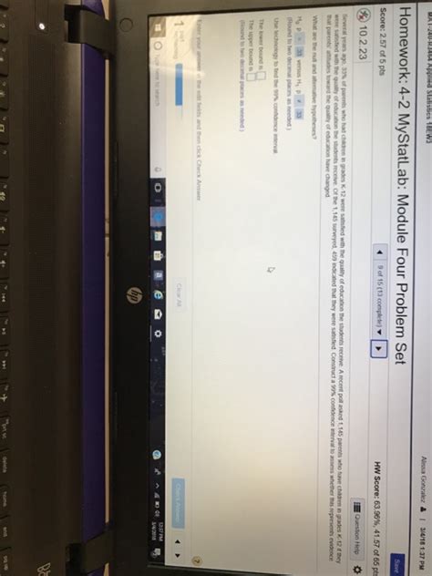 Solved Homework 4 2 MyStatLab Module Four Problem Set Chegg Com