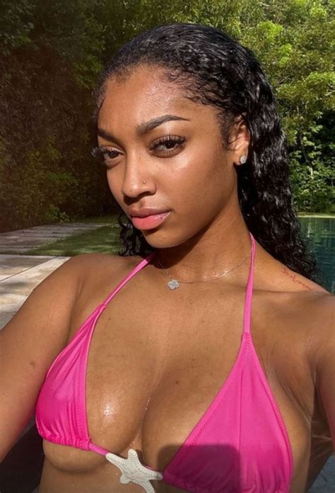 Angel Reese Enjoys Wnba Break In Pink Bikini In New Photos