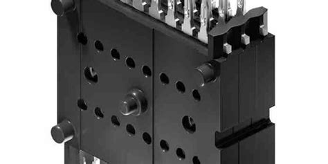 stackable multi row board to board connector platform snaps together