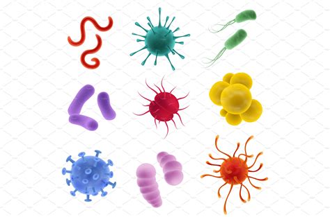 realistic types viruses masterbundles