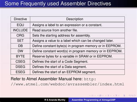 L10 Assembly Language Programming Of Atmega328 P Pdf Programming