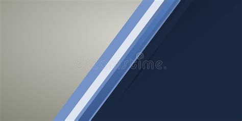 Modern Style Slanted Thick Dividing Line Minimal Grey And Blue Colored