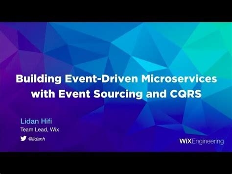 Ndc Conferences Talk Building Event Driven Microservices With Event