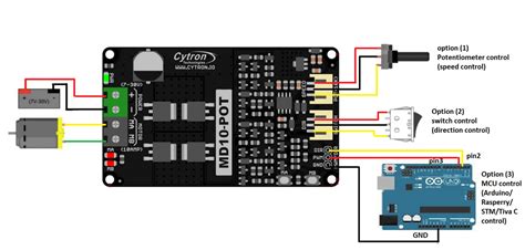 Cytron 10amp 7v 30v Dc Motor Driver Potentiometerswitchmcu Control