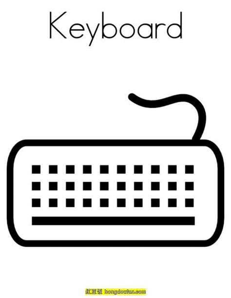 11张家具英文图片！笔记本电脑显示器鼠标床打印机用英文要怎么说？ 红豆饭小学生简笔画大全