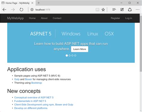 building projects with yeoman — asp documentation