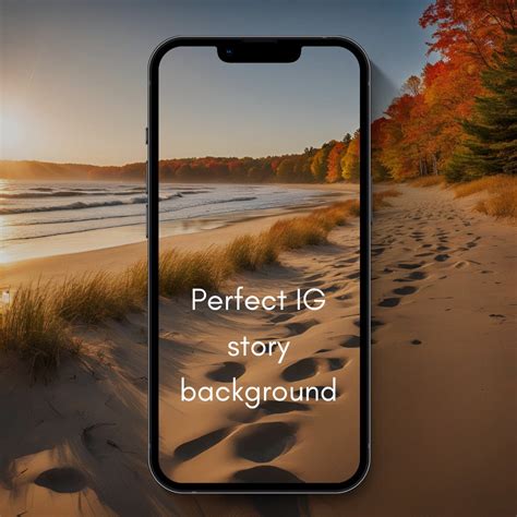 Instagram Story Background Bundle Unique Story Images Fall Autumn Beach