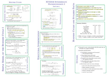 Lecture Notes ECO Studocu