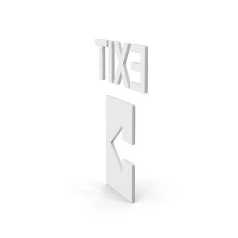 3d Model Exit Symbol Turbosquid 2113729