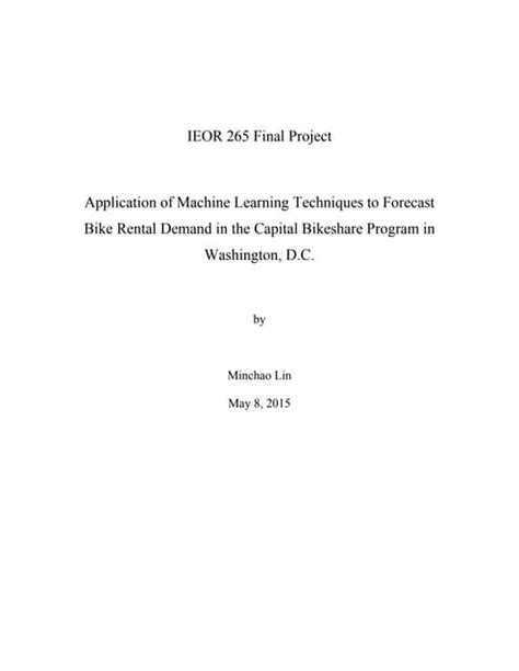 Ieor 265 Final Paper Minchao Lin Pdf
