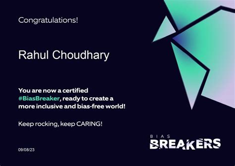 Rahul Choudhary On Linkedin Biasbreaker Nagarro