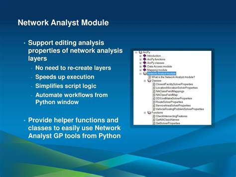 ppt network analyst automating workflows with geoprocessing