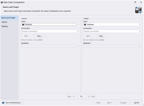 setting data comparison