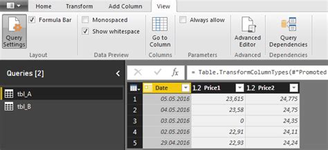 Powerbi Operations On Multiple Tables Datasets With Edit Queries