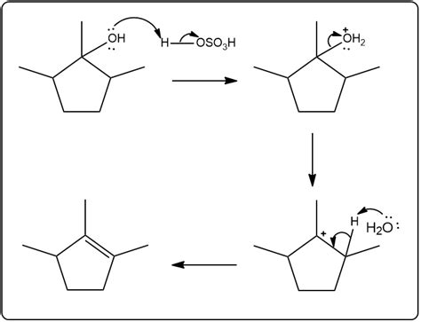 Draw an arrow-pushing mechanism for the following elimination rea ...