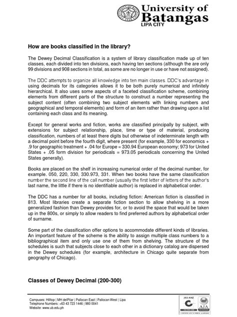 How Are Books Classified In The Library Download Free Pdf Library