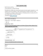 Understanding Hypothesis Testing In Statistics Course Hero