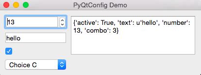 PyQtConfig A Simple API For Keeping Your PyQt Widgets And Config In Sync