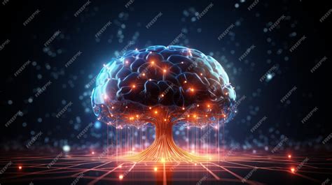 Premium Photo Neural Network Brain Concept With Electrical Connections