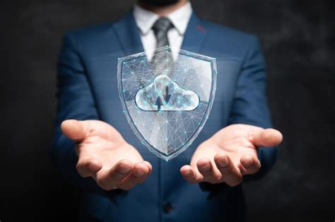 Premium Photo Shield And Cloud Storage From The Web Cyber Security Concept