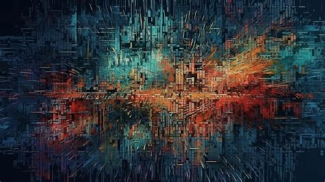 Premium Ai Image A Vibrant Abstract Background With A Playful Combination Of Lines And Dots