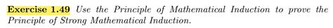 Solved Exercise Use The Principle Of Mathematical Chegg