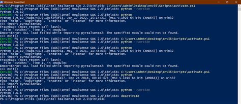 Unable To Import Pyrealsesnse2 From Intel Realsense Sdk 20 Windows 10