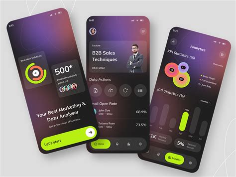 database mobile app ui by creativilo on dribbble