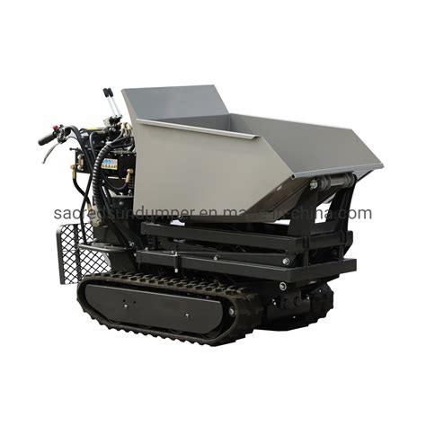 Euro 5 Epa Ce Approved 500kg Load Gasoline Engine Powered Rubber Track Mini Dumper Hydraumatic