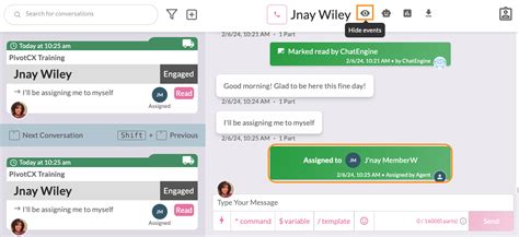 Hide Actions In Chat View