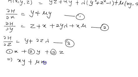 Solved Find The Maximum And Minimum Values Of The Function Fx Y Z