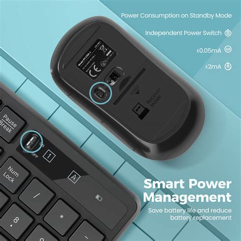 Wireless Keyboard And Mouse Combo Lovaky 2 4g Full Sized Ergonomic Keyboard 3