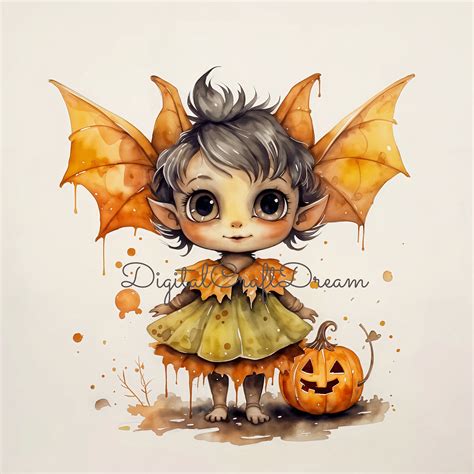 Halloween Pixie Clipart 12 High Quality S Watercolor Halloween