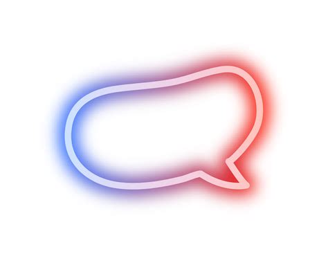 Neon Bubble Speech Label 24165786 PNG