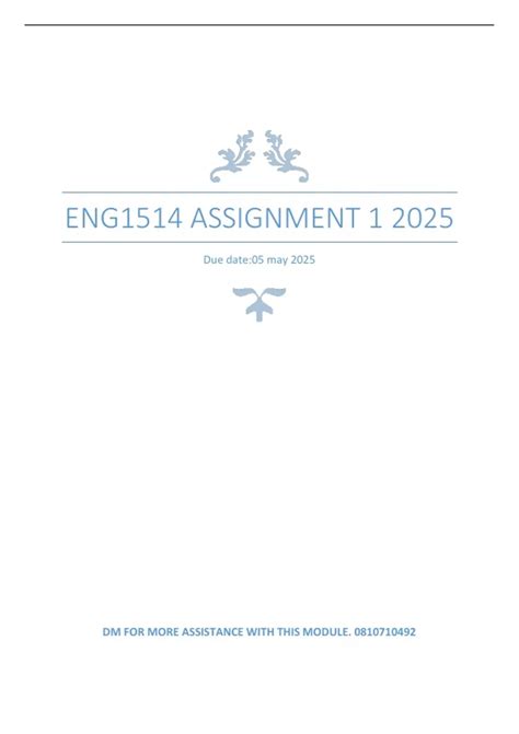 eng1514 assignment 1 2025 applied english language in foundation