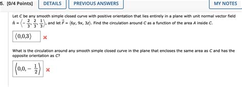 solved let c be any smooth simple closed curve with positive