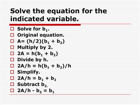 14 Rewriting Equations And Formulas Ppt Physics Science