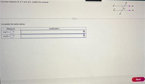 Solved Find The Measure Of 21 And 22 Justify The Answer