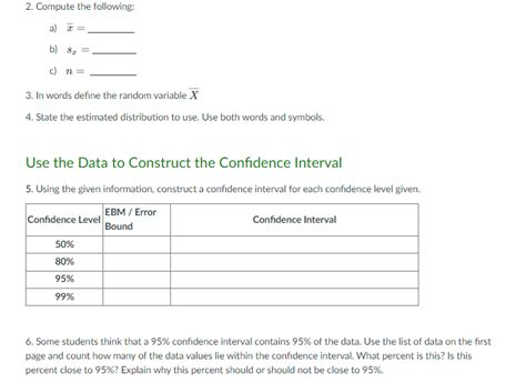 Solved A Xˉ B Sx C N 3 In Words Define The Random