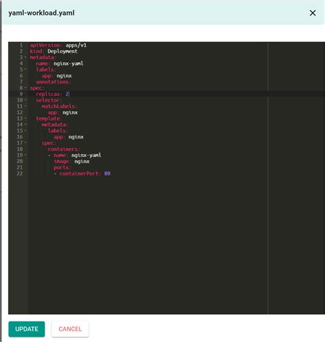 Learn Kop Workload Update Rafay Product Documentation