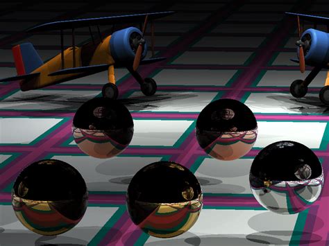 Example Renderings Of Polarization Effects Combined With Fluorescent