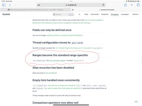when selecting command from history nushell throws an error · issue