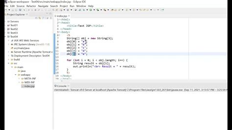 Jsp Array Youtube
