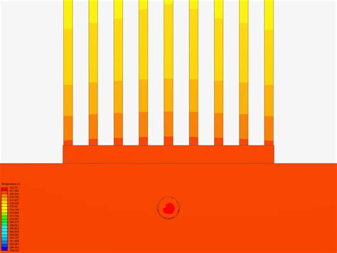 Medium Fan Speed Across Fin Array By Peterj Simscale