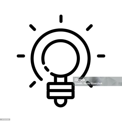 광선 선 아이콘이 있는 전구 조명 전기 전기 광택 배선 글로우 사고 창의적인 아이디어 창의성 솔루션 전략 기술 개념입니다 흰색 배경에 벡터 선 아이콘 0명에 대한 스톡 벡터